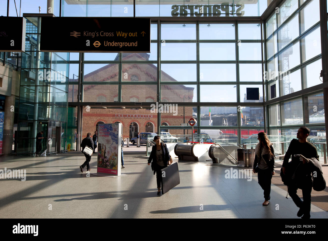 Concourse at St Pancras International Station, London, UK Stock Photo ...