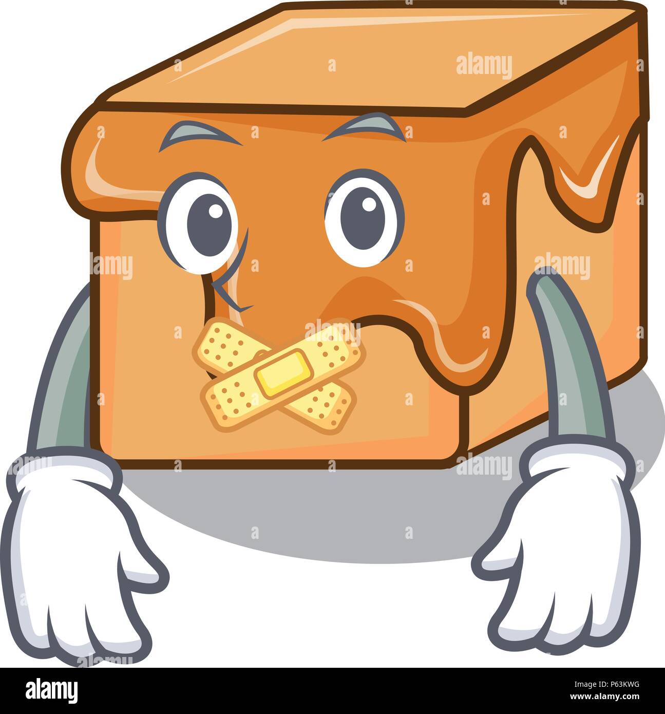 Silent caramel candies mascot cartoon Stock Vector Image & Art - Alamy