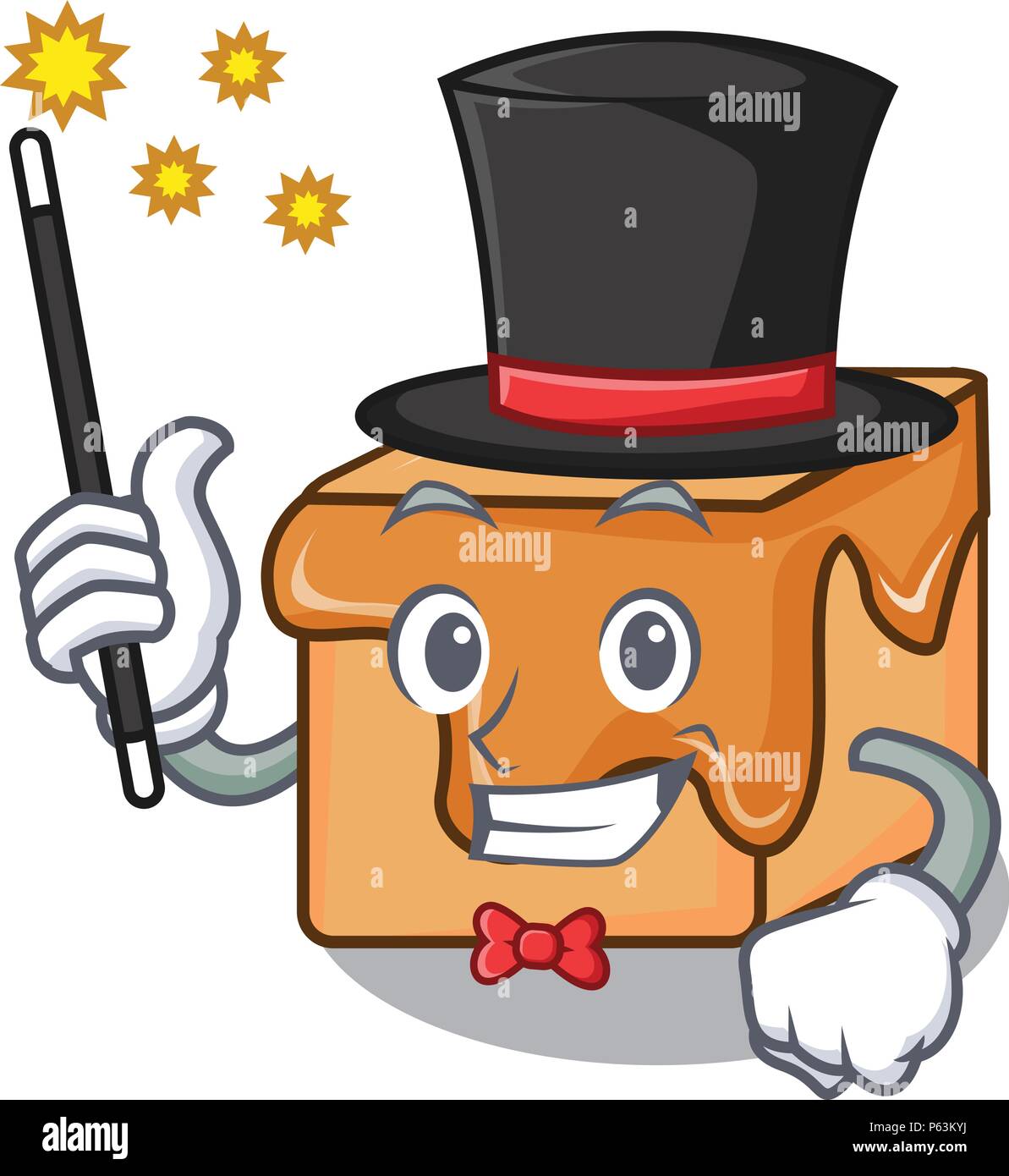 Magician caramel candies mascot cartoon Stock Vector Image & Art - Alamy