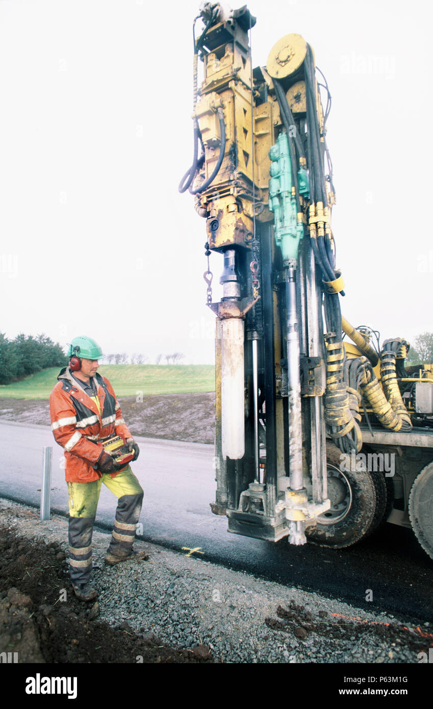 Holes for posts hi-res stock photography and images - Alamy