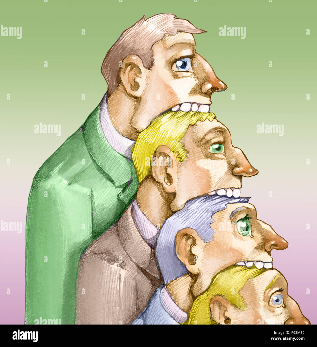 Heads up leader hi-res stock photography and images - Alamy