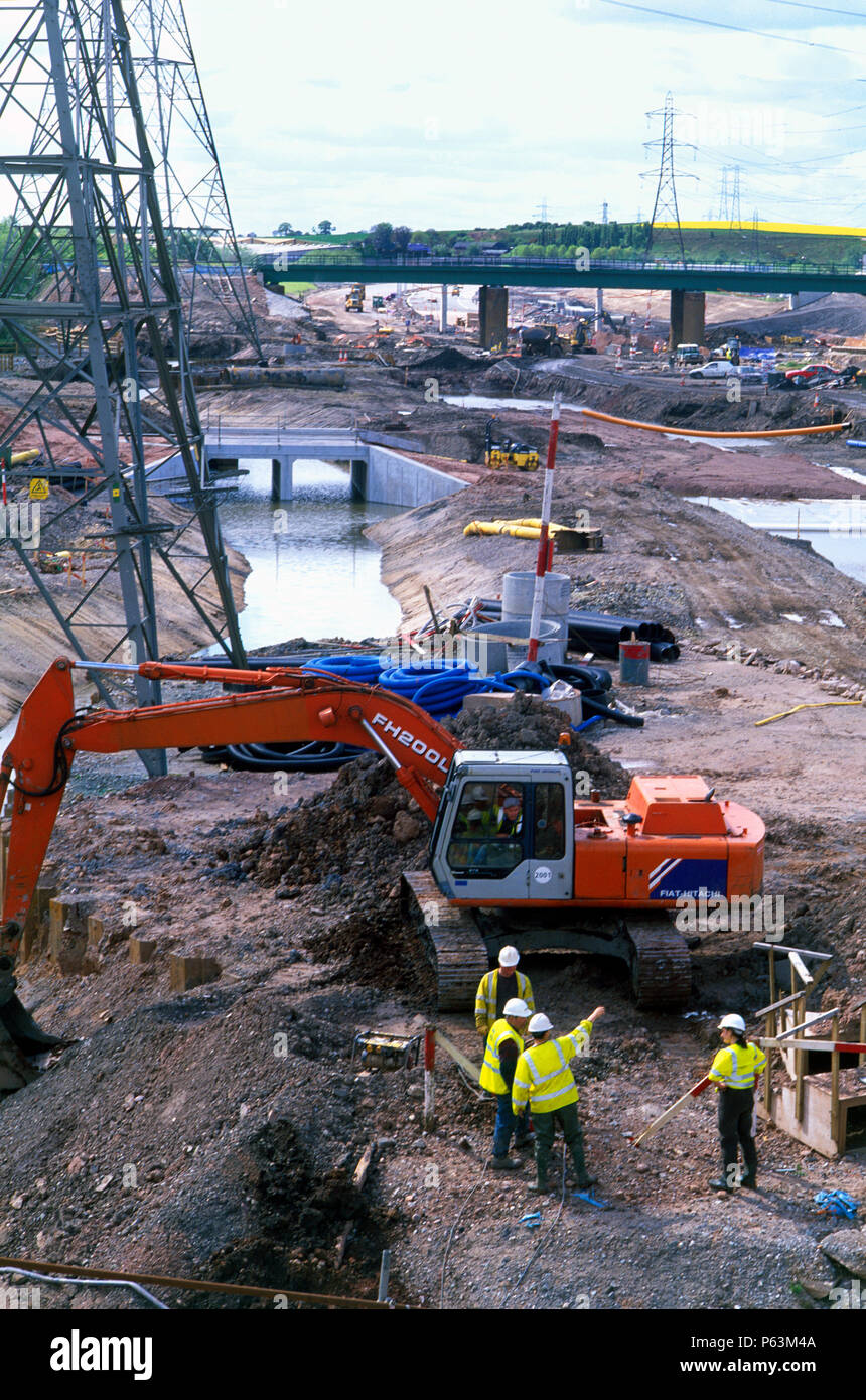 M6 motorway construction hi-res stock photography and images - Alamy