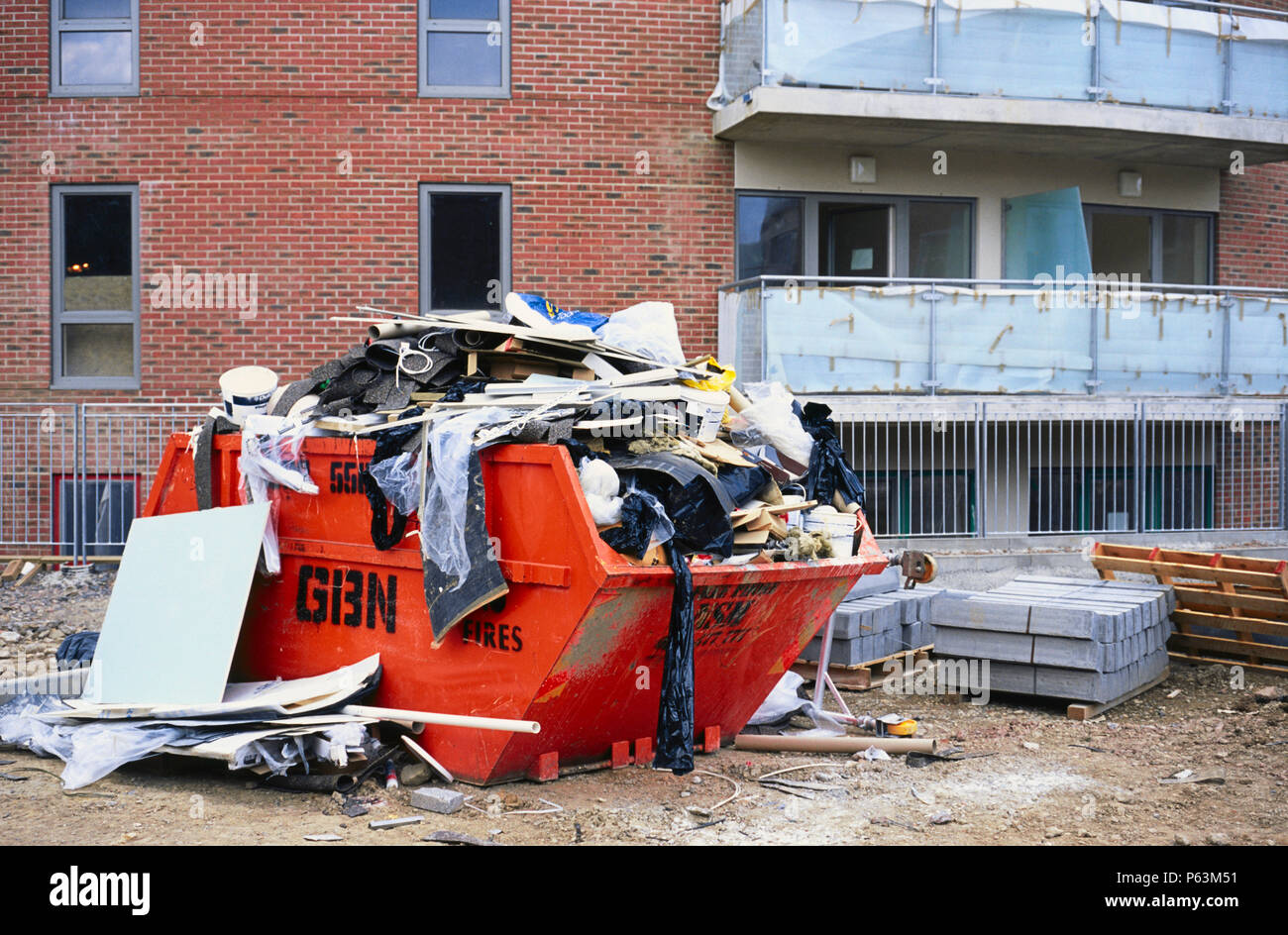 Overloaded skip hi-res stock photography and images - Alamy