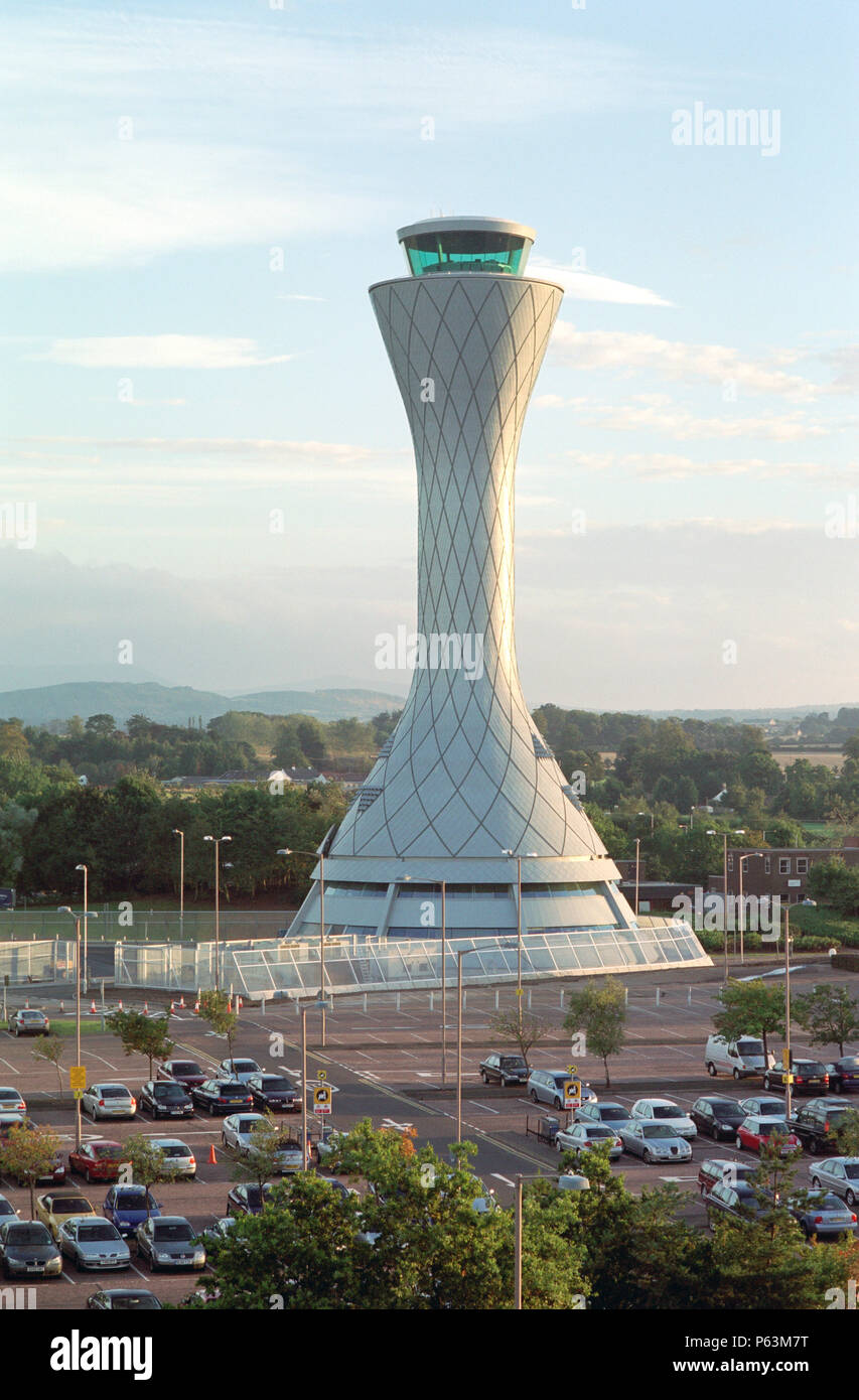 Edinburgh Airport new control tower, Edinburgh, Scotland Stock Photo ...