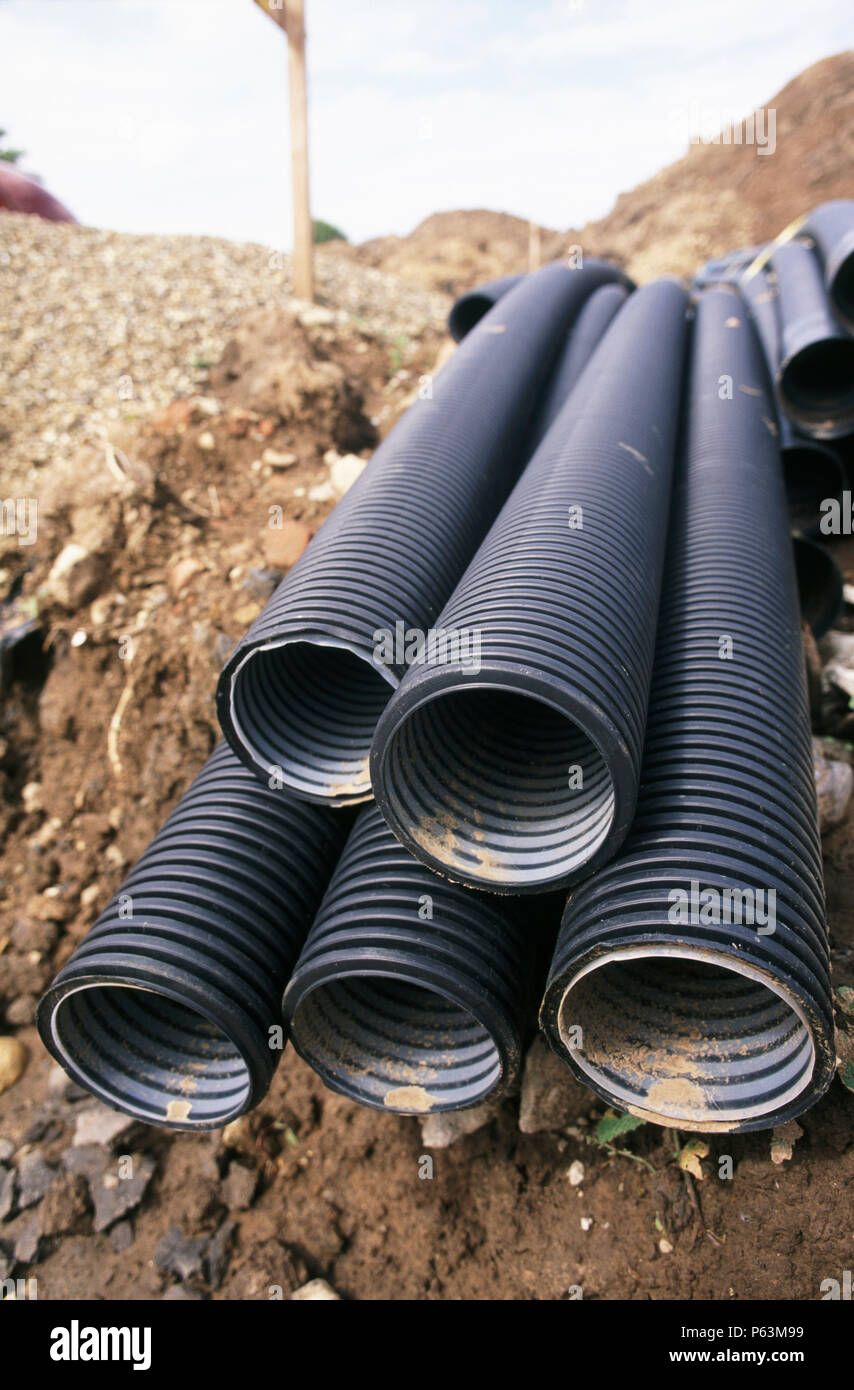 Pipe section on site Stock Photo - Alamy