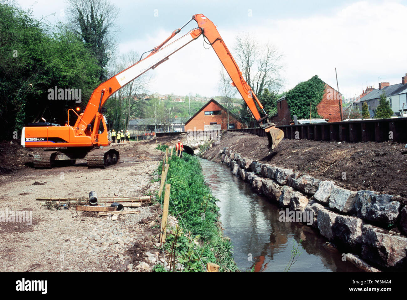 Flood control embankment hi-res stock photography and images - Alamy