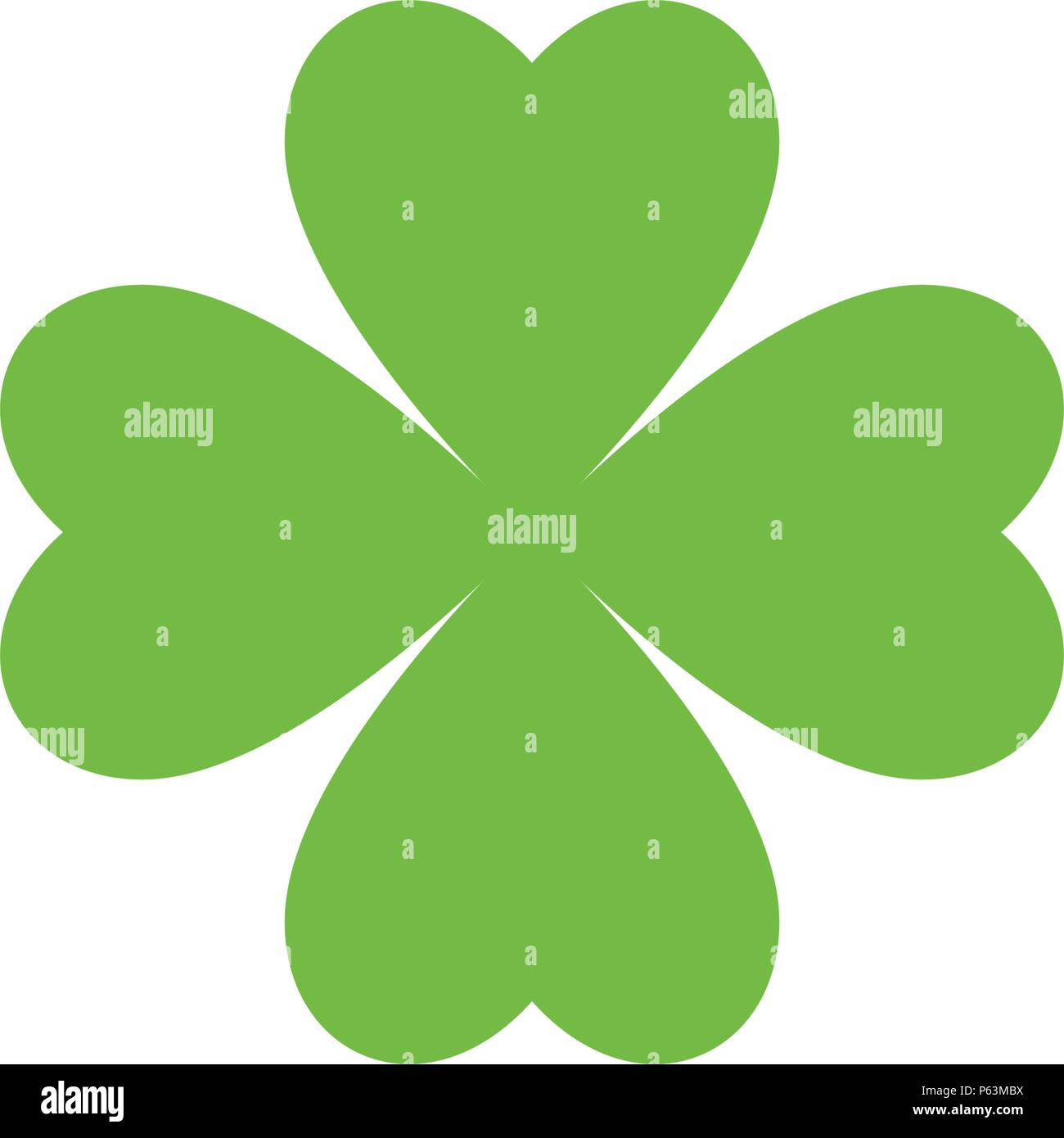 Green Clover Leaf Logo Template Design Vector Stock Vector Image & Art ...