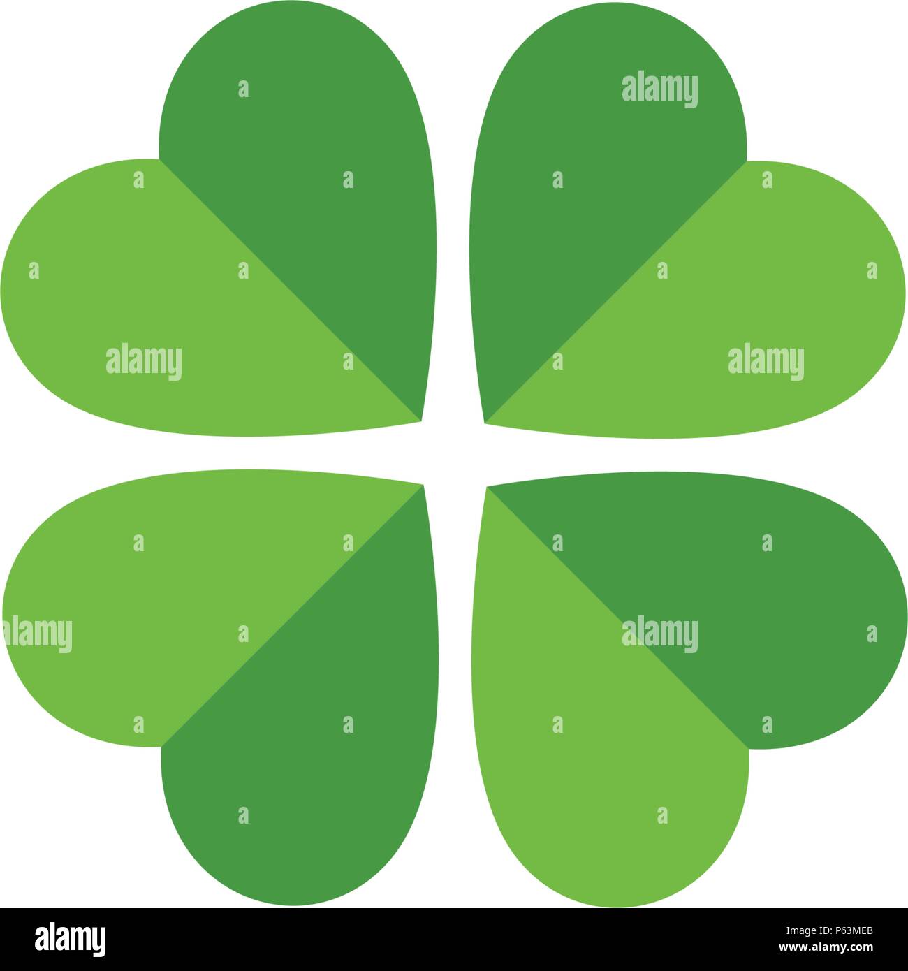 Green Clover Leaf Logo Template Design Vector Stock Vector Image & Art ...