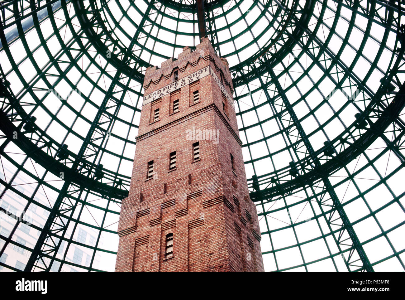 A Victorian lead shot factory and tower are preserved beneath a conical ...