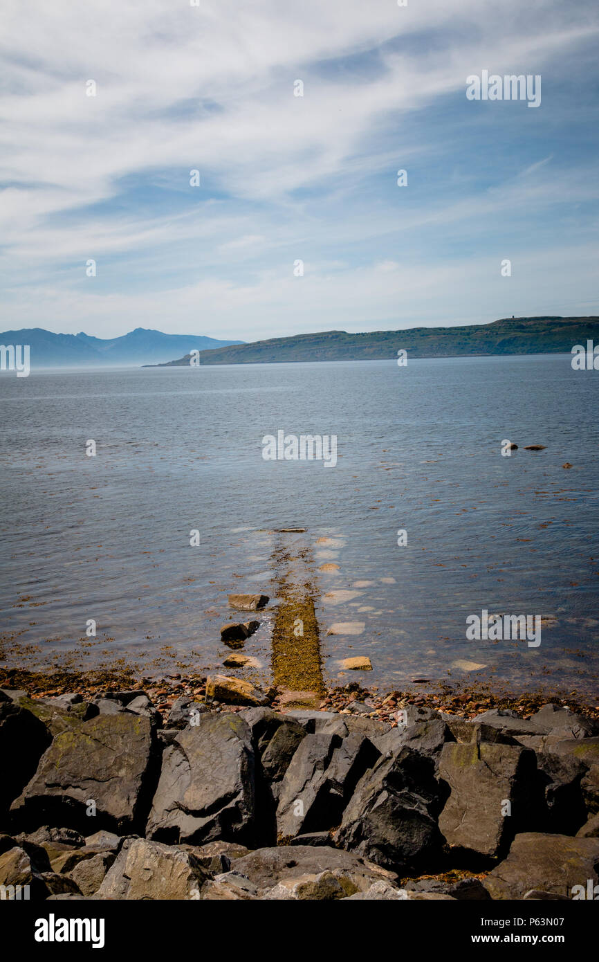 Fairlie to West Kilbride Coast line Landmarks 3 Stock Photo - Alamy