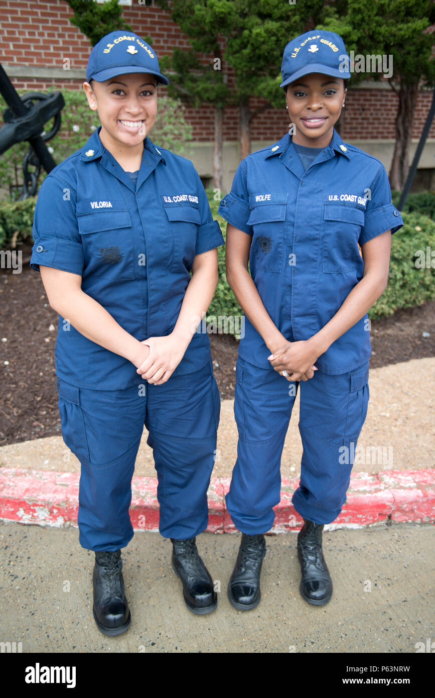 Coast Guard Petty Officer 2nd Class Martha Viloria and Coast Guard ...