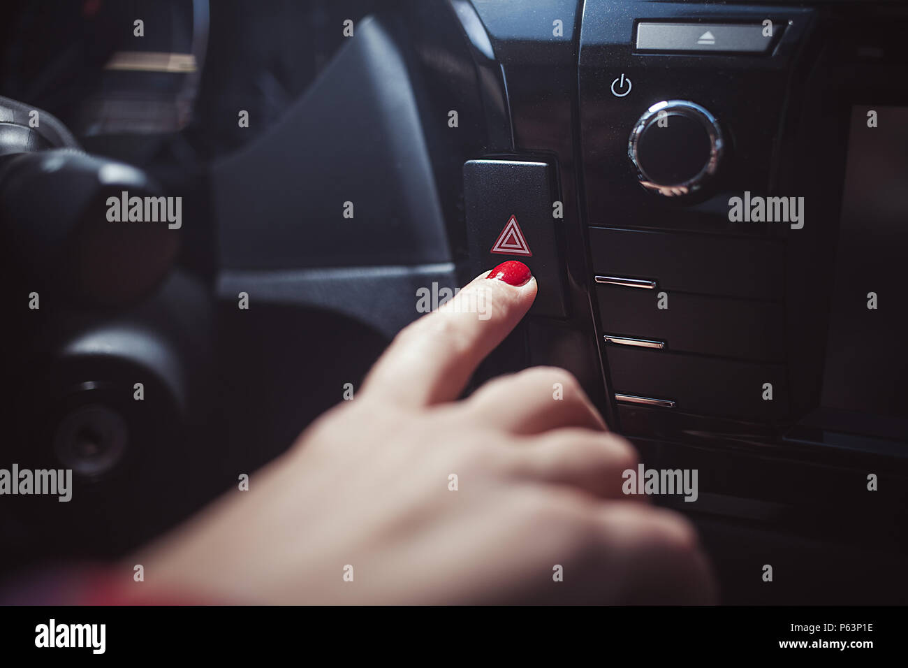 Closeup photo of car control panel, closeup photo Stock Photo - Alamy