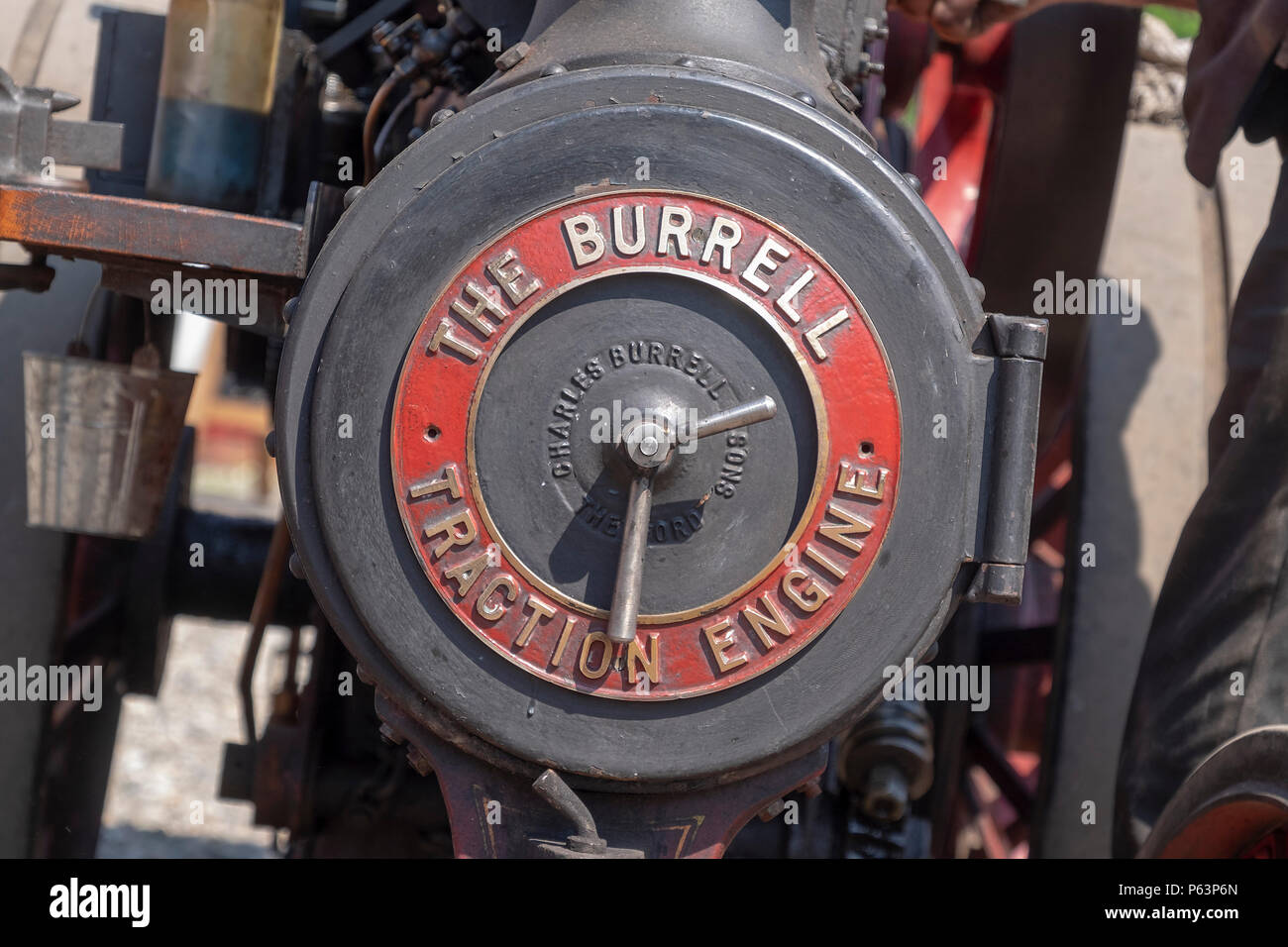 Vintage Traction Engine on Display at Local Colliery Stock Photo - Alamy