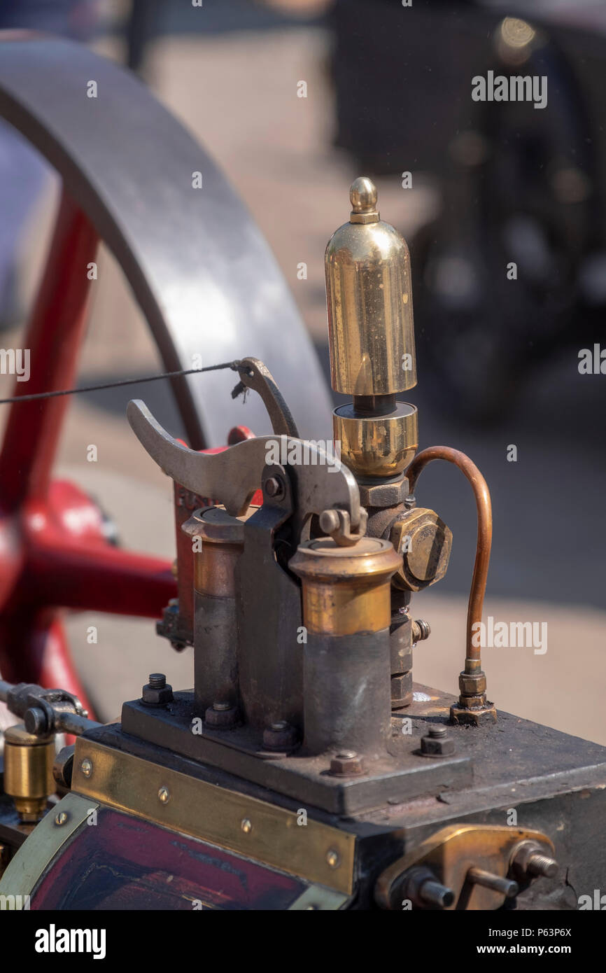 Vintage Traction Engine on Display at Local Colliery Stock Photo - Alamy