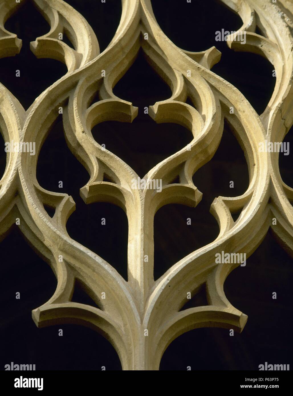 ARTE GOTICO. ESPAÑA. MONASTERIO DE SANTES CREUS. Detalle de una de las ...