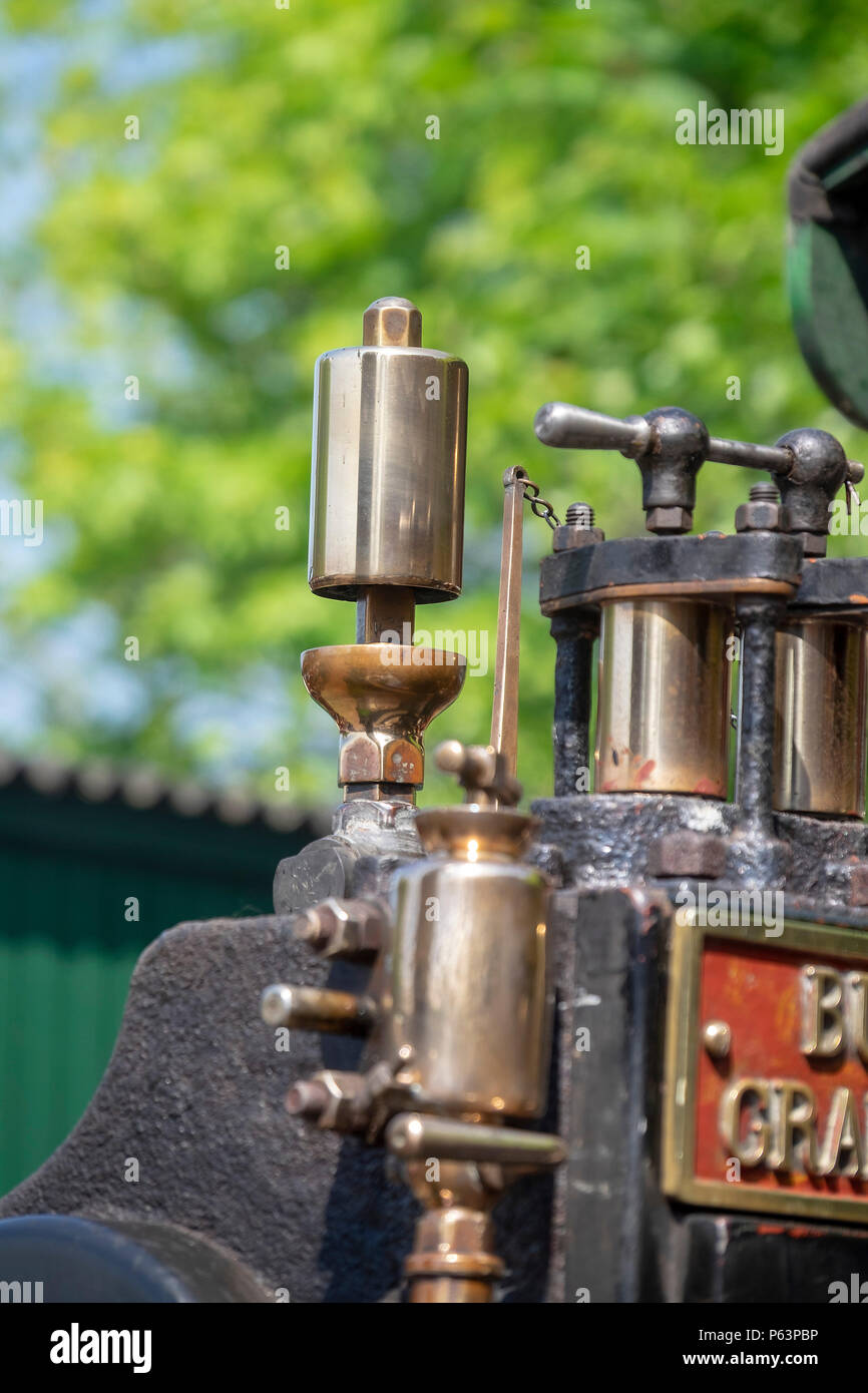 Vintage Traction Engine on Display at Local Colliery Stock Photo - Alamy