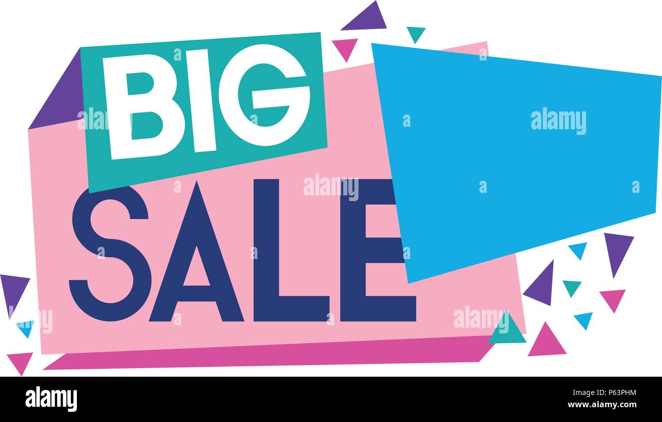 big offer sale discount price vector illustration Stock Vector Image ...