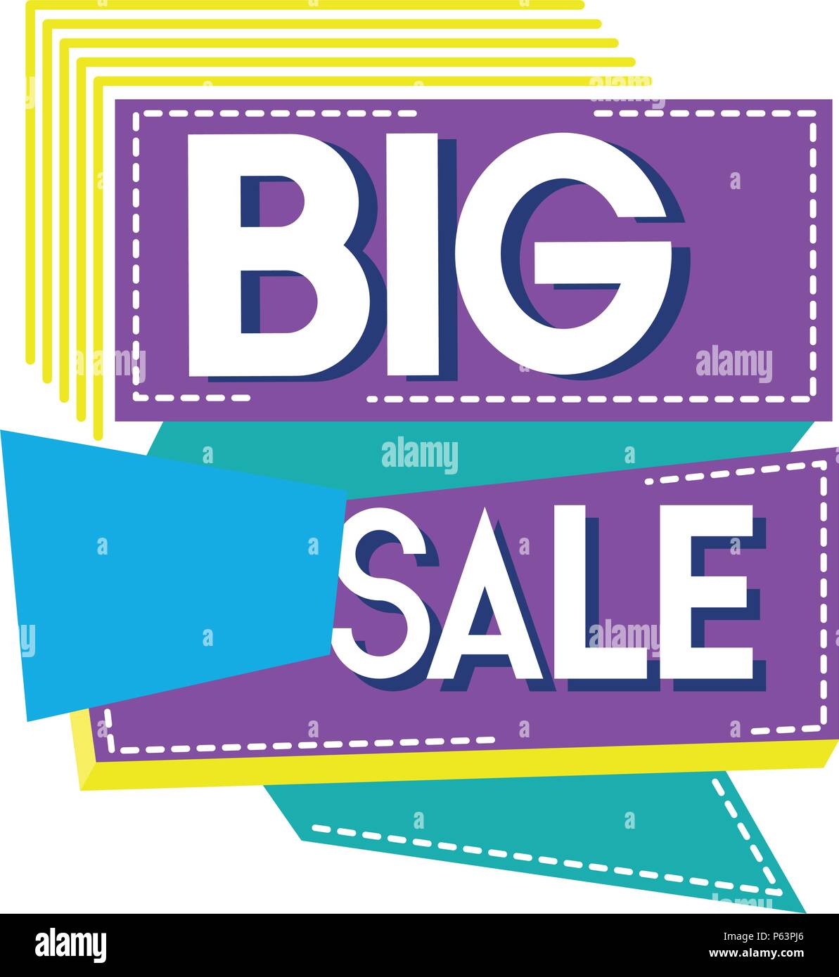 big promotion sale offer discount vector illustration Stock Vector ...