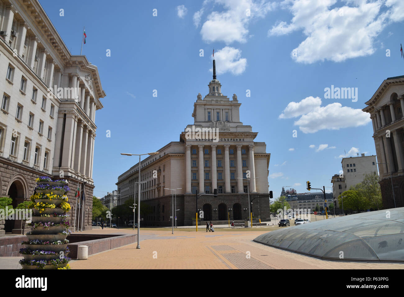 Communist Party House in Sofia Stock Photo - Alamy
