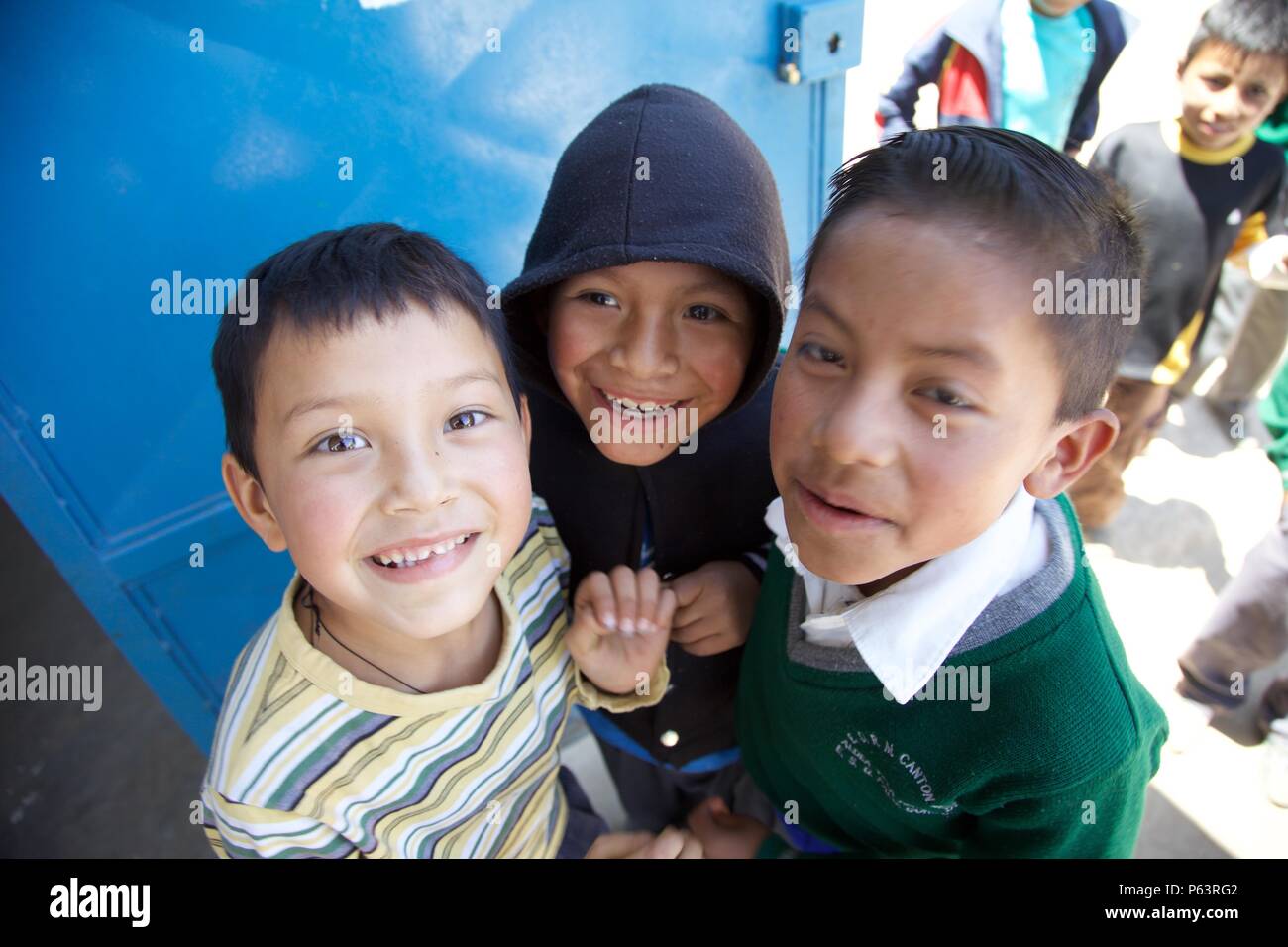 Guatemalan children attend school at San Marcos, Guatemala, April 11 ...