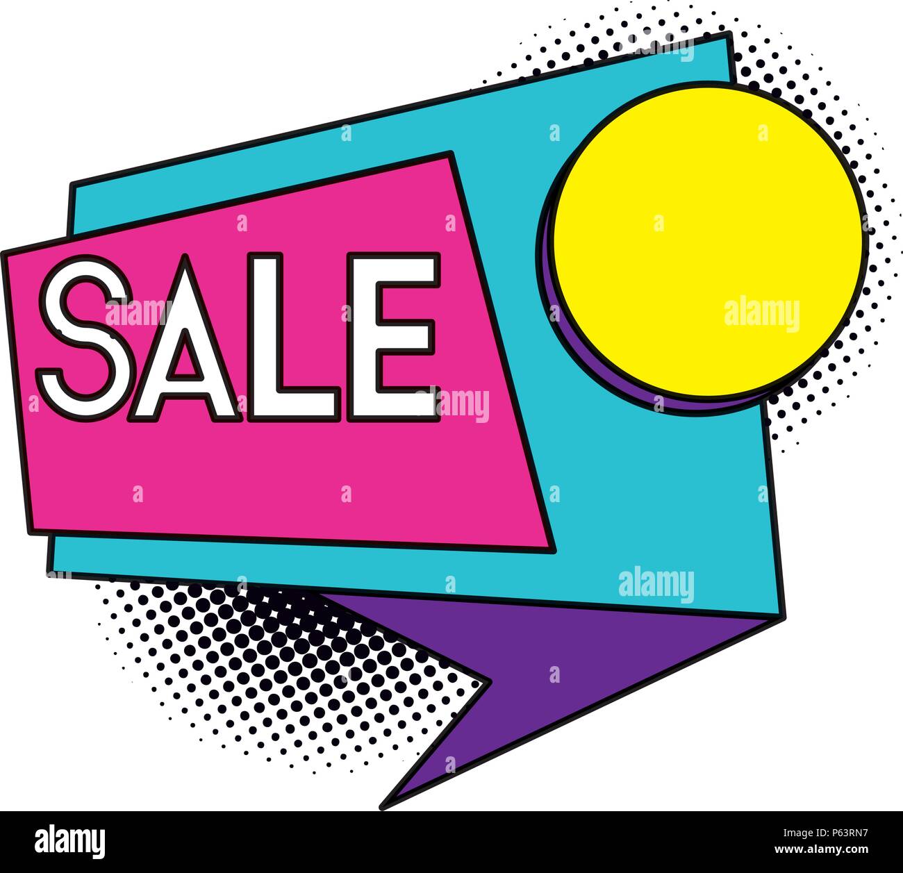 color special offer sale discount promo vector illustration Stock ...