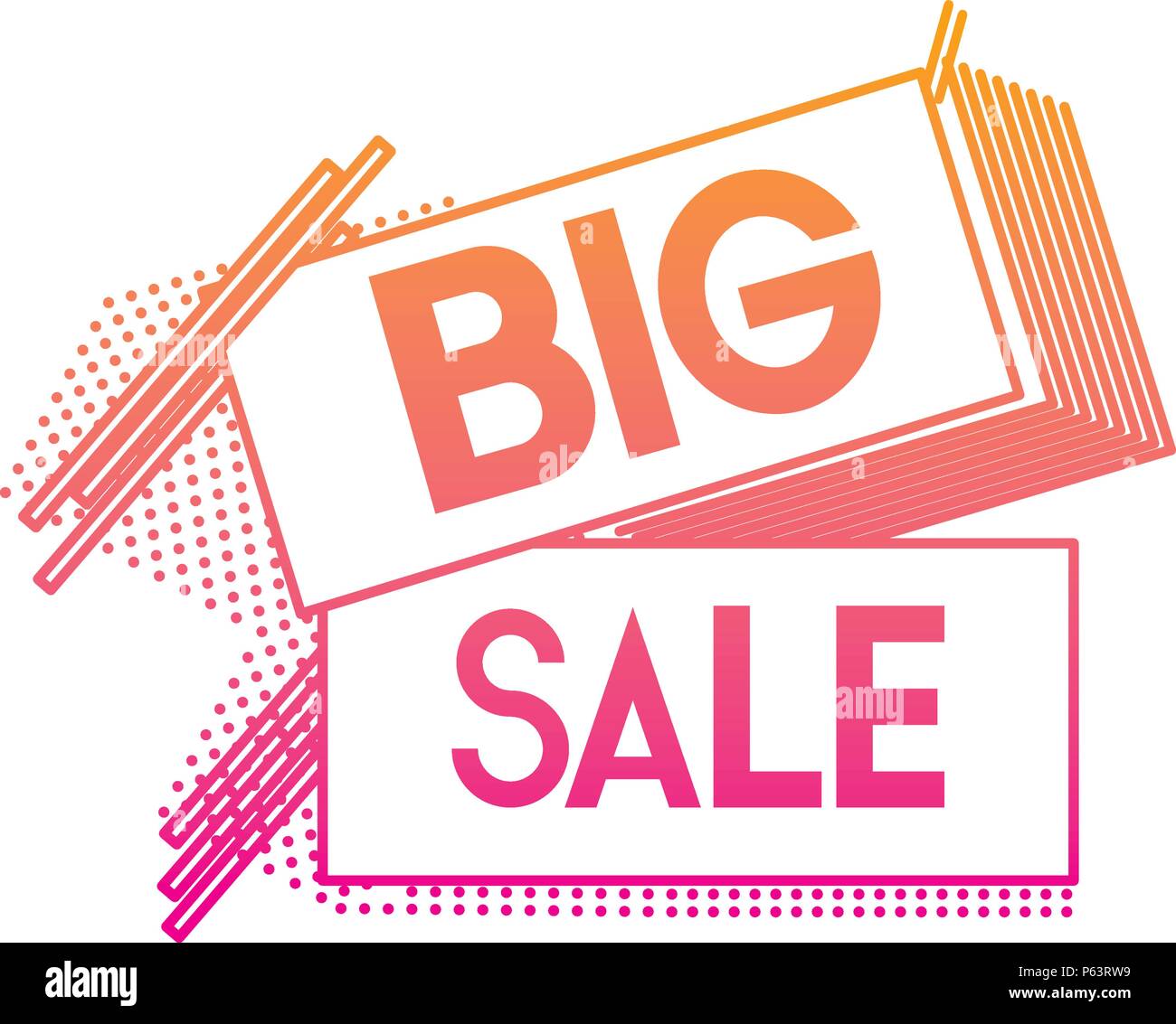 degraded line big special sale price tag vector illustration Stock ...