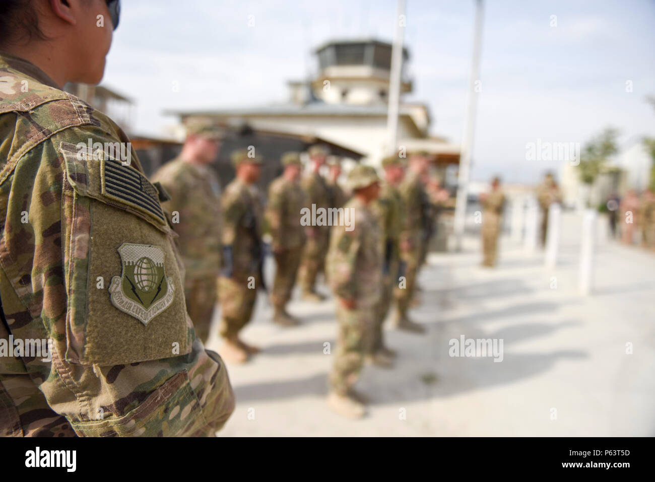 Staff Sgt. Martha Kelly, 455th Air Expeditionary Wing protocol NCO ...