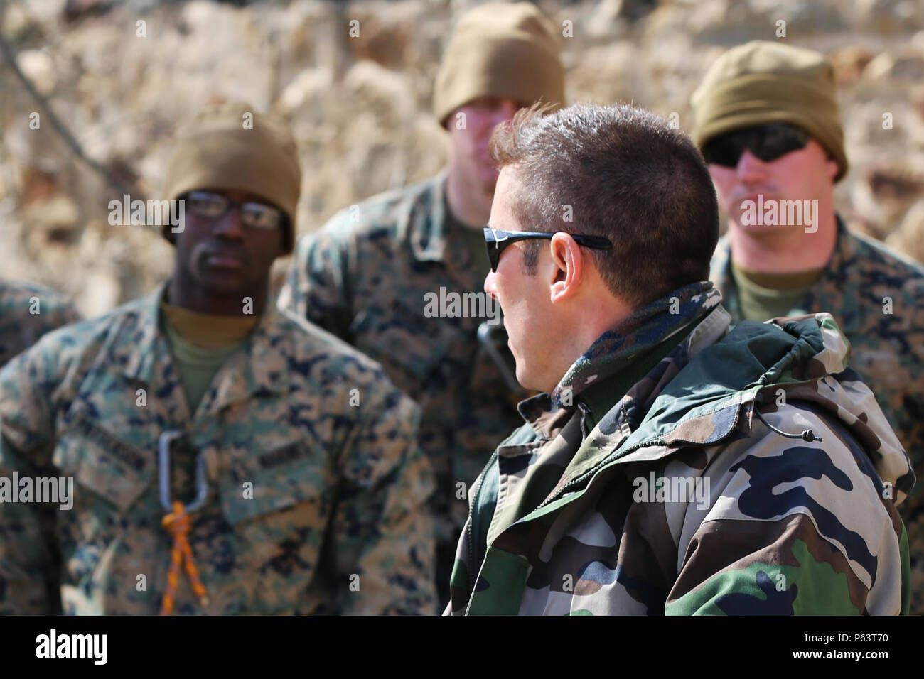 A French Commando training instructor with the National Commando ...