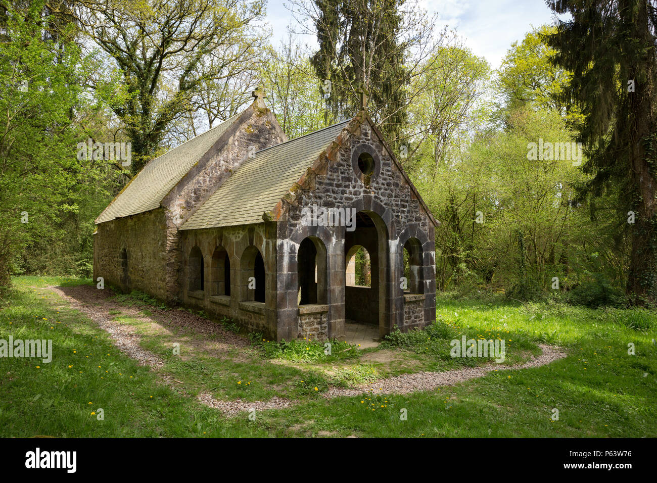 Saint-Antoine Chapel in the heart of the Andaines forest, Orne ...