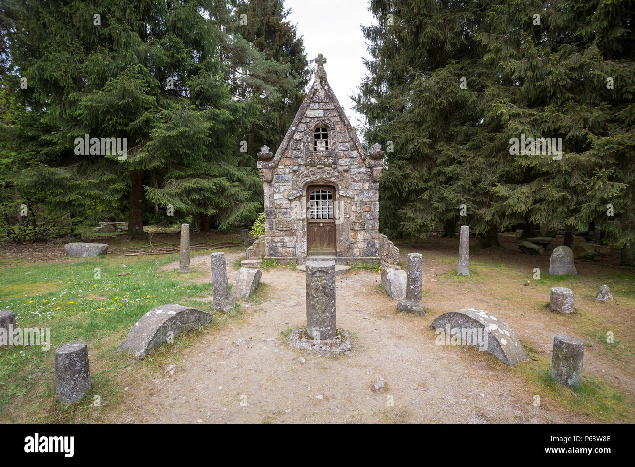 The cute and fairy tale like Chapel of Sainte Geneviève, Orne, Normandy ...
