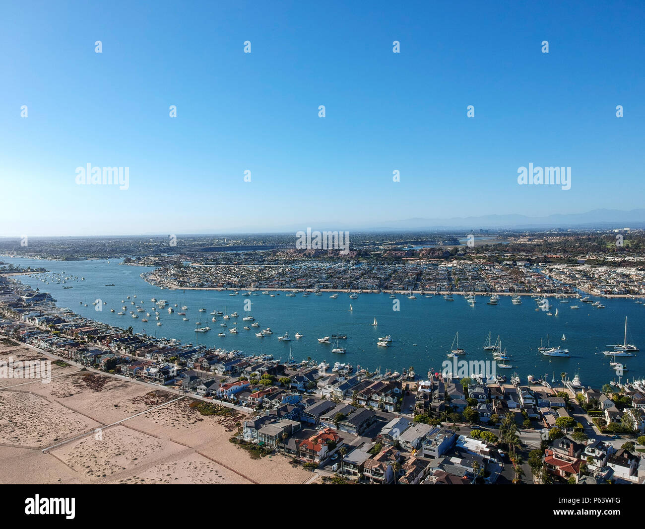 Newport beach aerial hi-res stock photography and images - Alamy