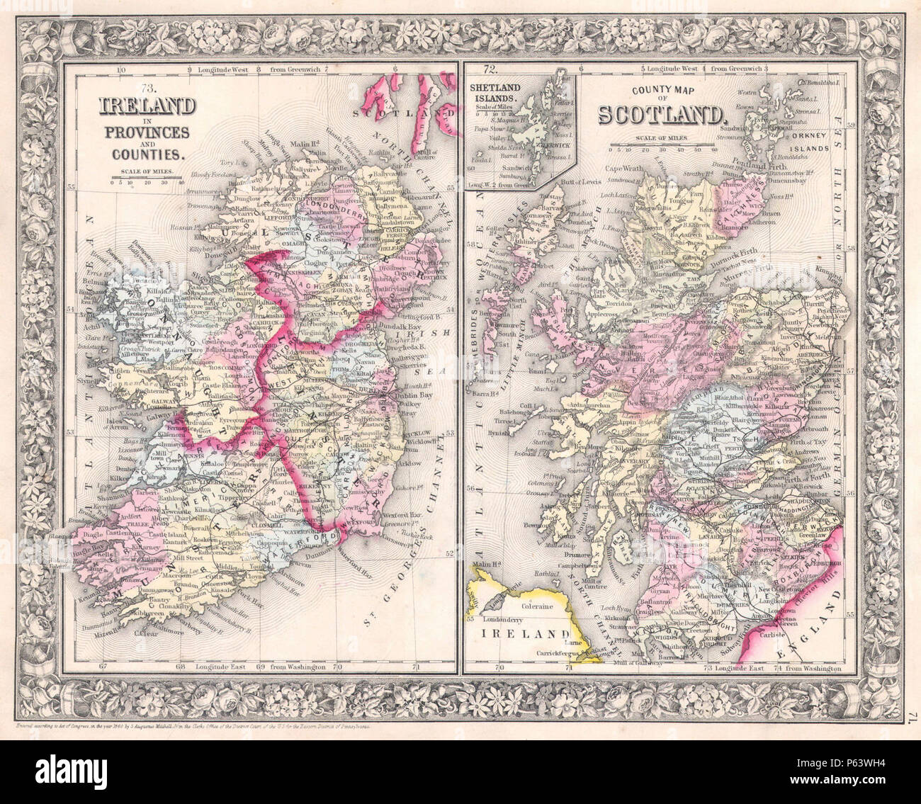 Mitchell map of ireland hi-res stock photography and images - Alamy
