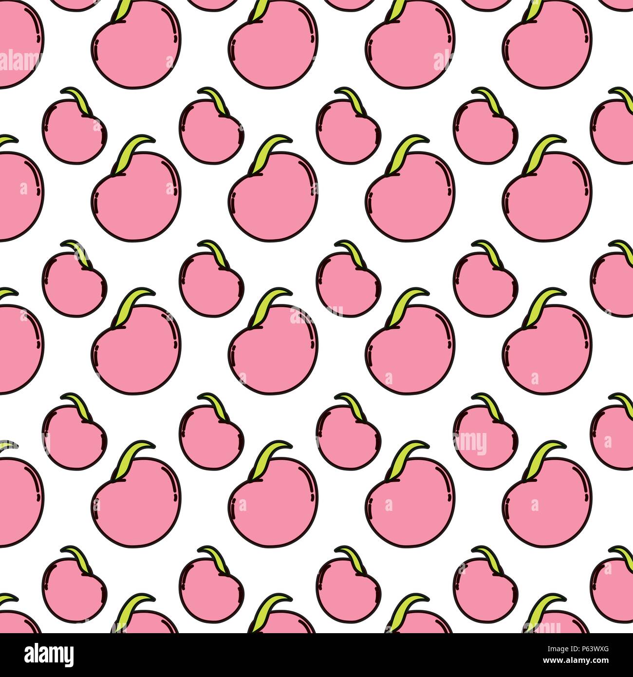 color delicious apple organic fruit background vector illustration ...
