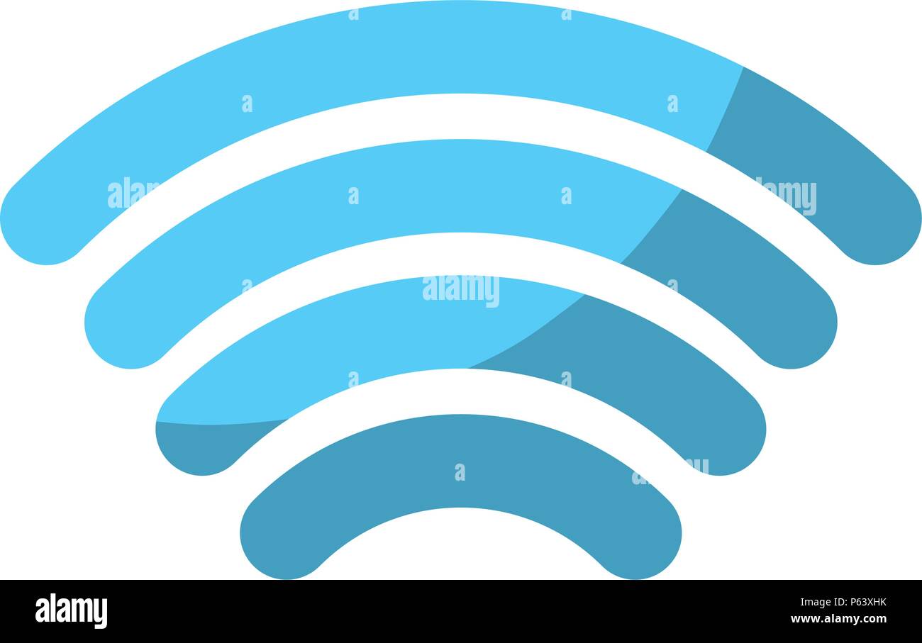 digital wifi signal connection technology vector illustration Stock ...