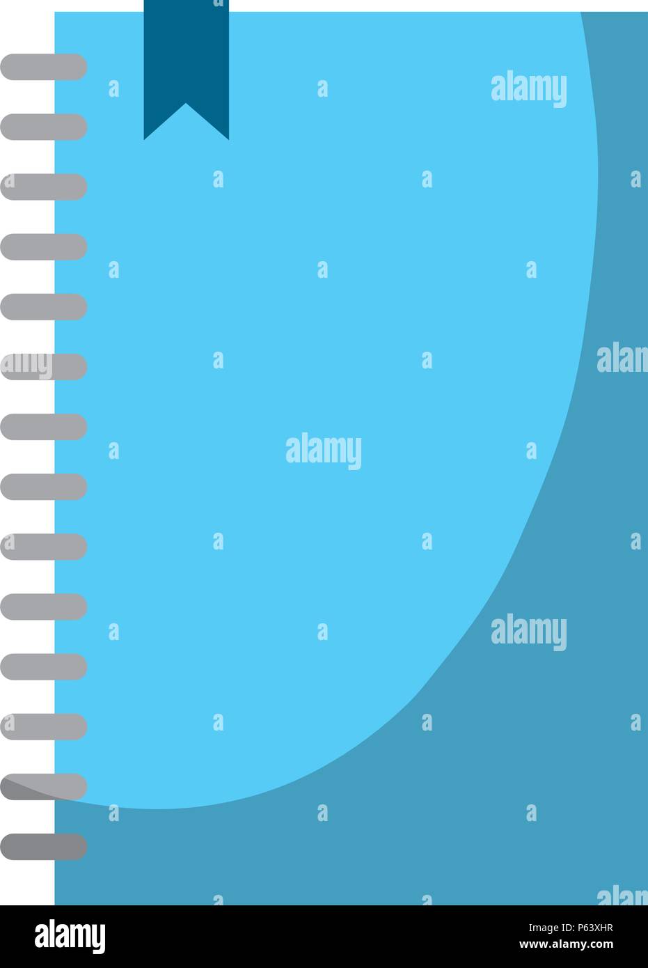 notebook study utensil object style vector illustration Stock Vector ...