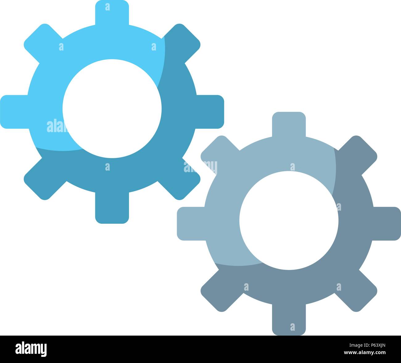 engineering gears industry machinary technology vector illustration ...