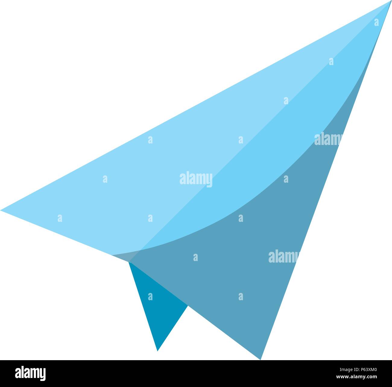 paper plane object origami style vector illustration Stock Vector Image ...