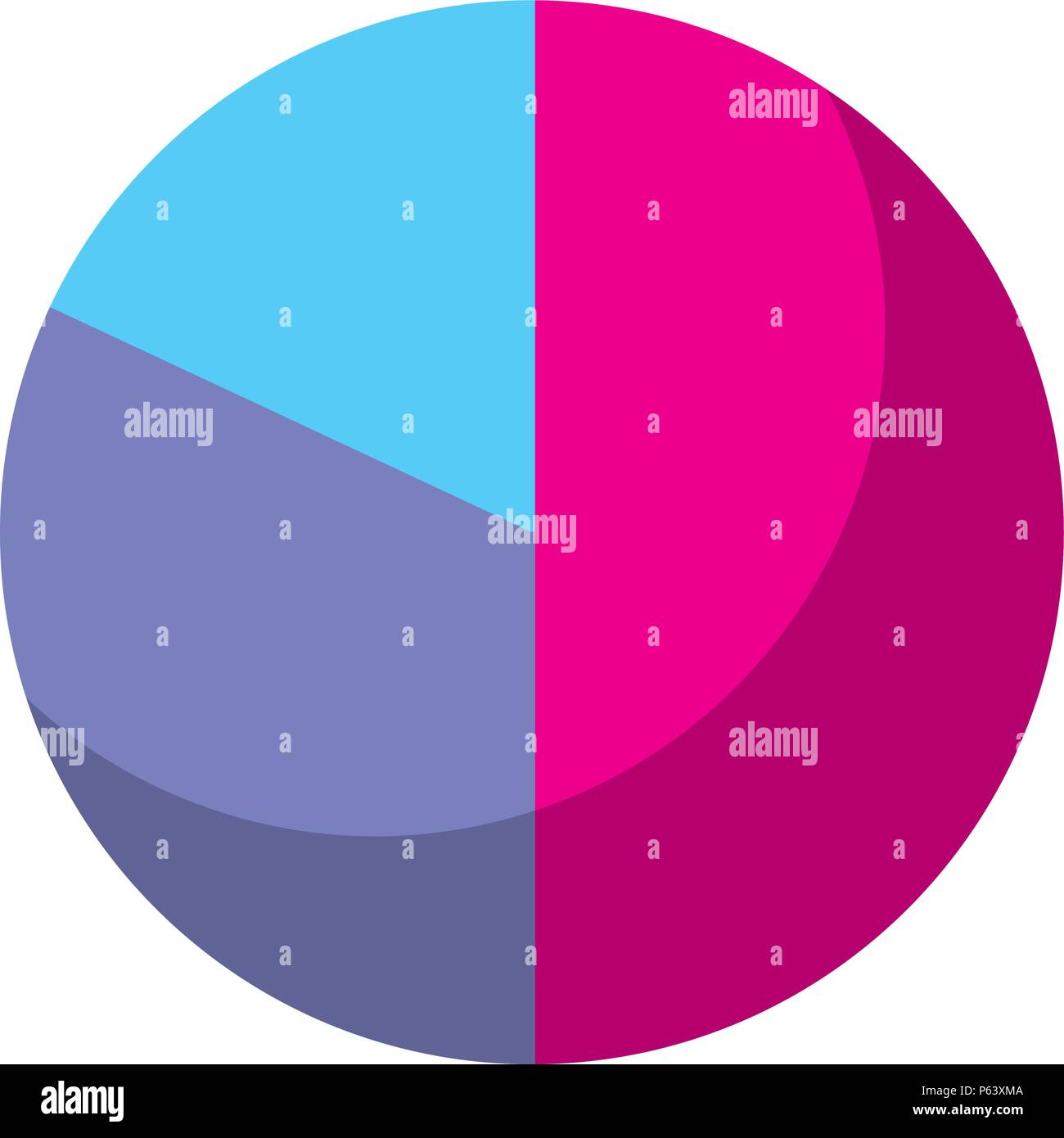 circle statistics graphic diagram data vector illustration Stock Vector ...