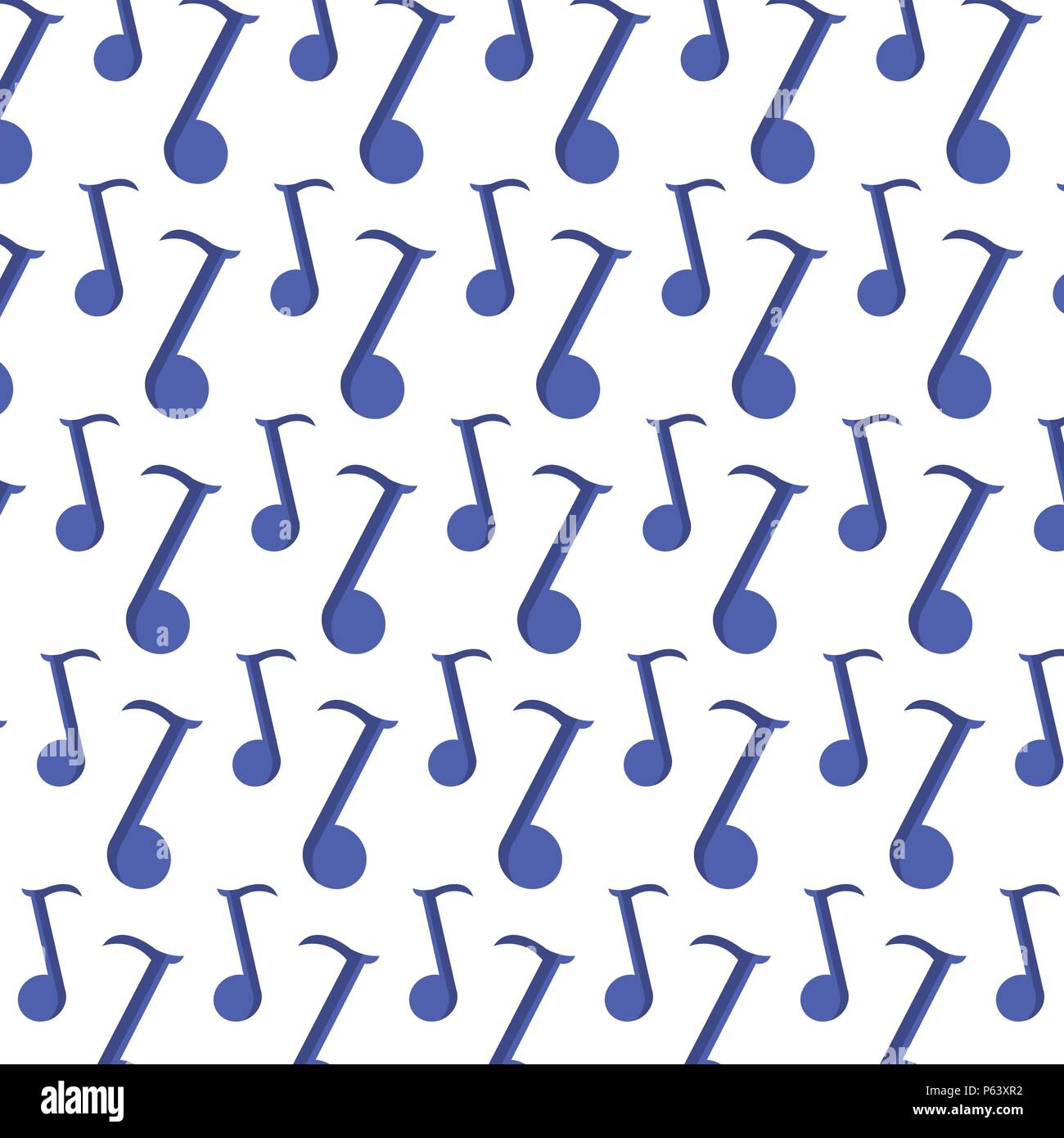 quaver musical note sign background vector illustration Stock Vector ...