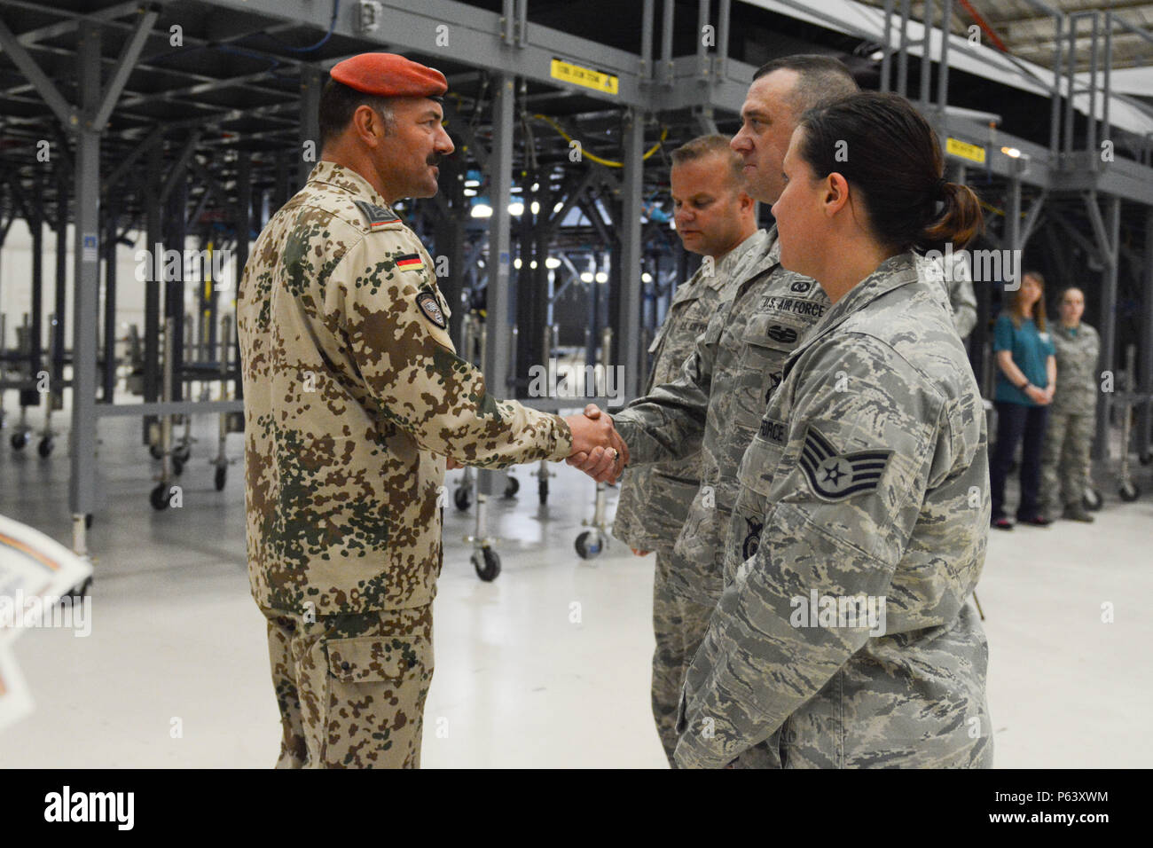 German Sgt. Maj. Mike Kitzler, German liaison officer stationed at Fort ...