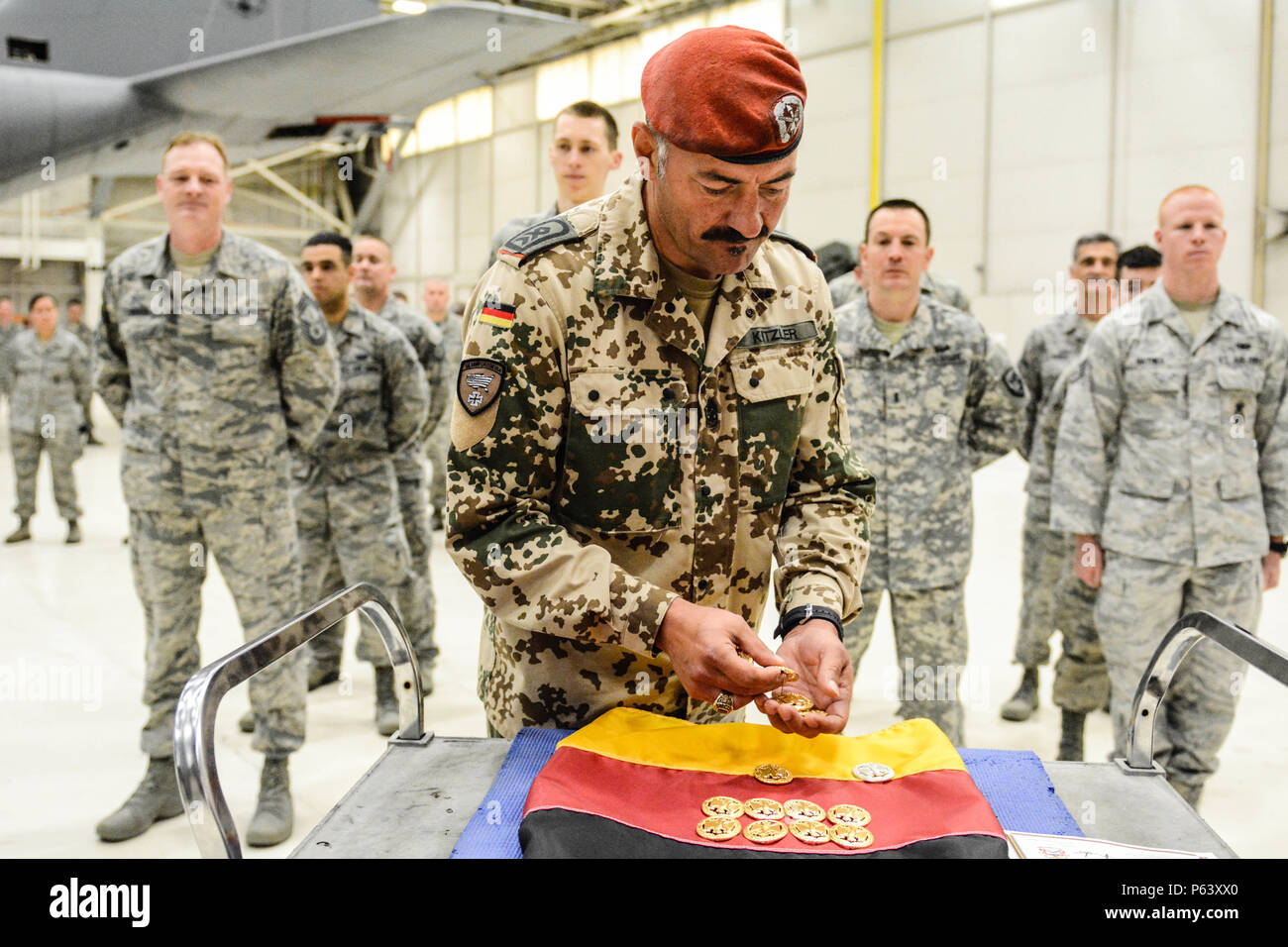 German Sgt. Maj. Mike Kitzler, German liaison officer stationed at Fort ...