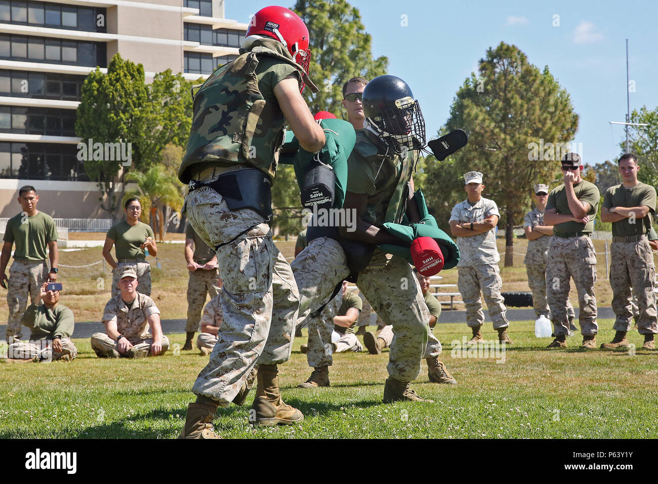 CAMP PENDLETON, Calif. -- Marines with Headquarters & Support Battalion ...