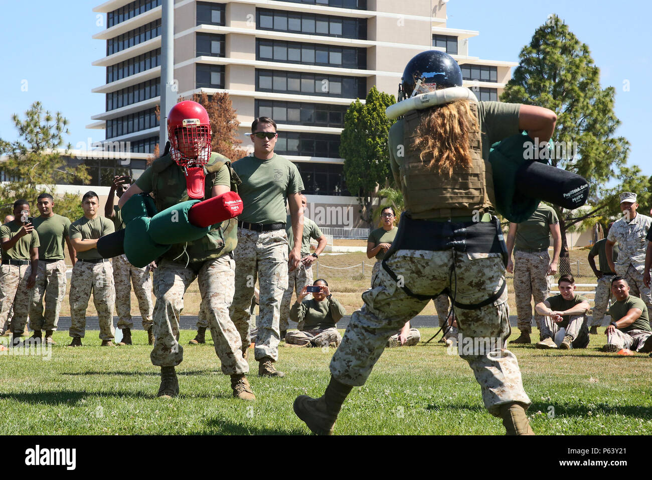 CAMP PENDLETON, Calif. -- Marines with Headquarters & Support Battalion ...
