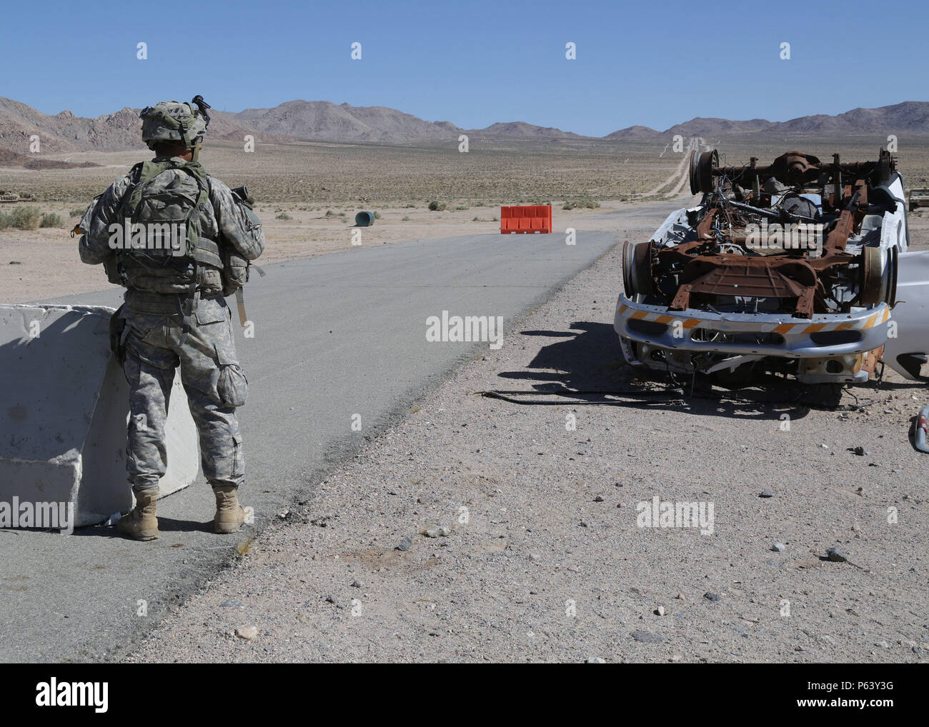 A U.S. Army Soldier assigned to the 3rd Battalion, 7th Infantry ...