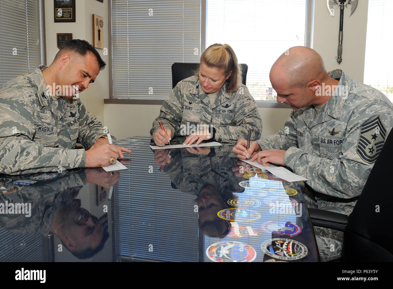 SCHRIEVER AIR FORCE BASE, Colo. -- 50th Space Wing Commander, Colonel ...