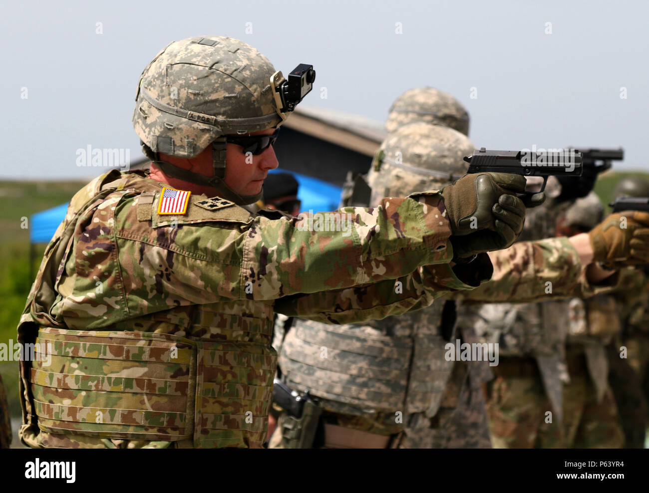 Sgt. Anthony Smith, desk sergeant for the Multinational Battle Group ...
