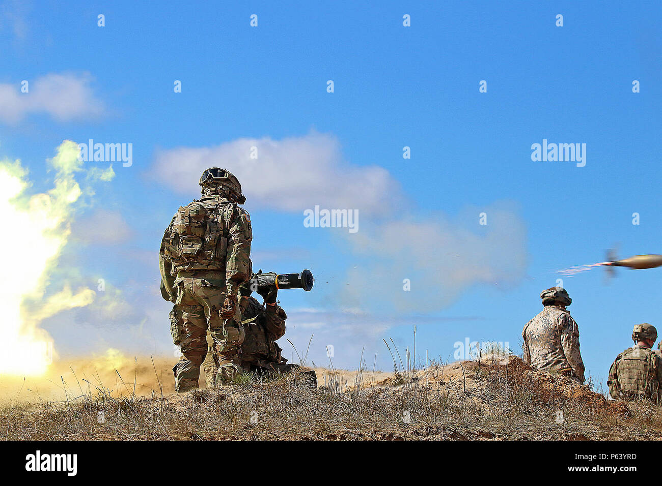 During an April 23 range at Adazi Military Base, Latvia, soldiers of ...