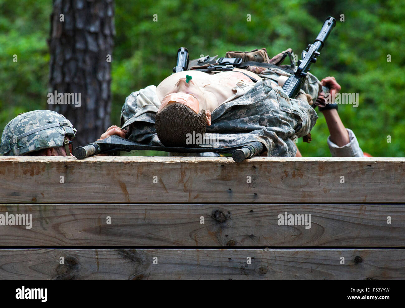 U.S. Army Rangers 1st Lt. Eric Seidel and Staff Sgt. Carlos Mercado ...