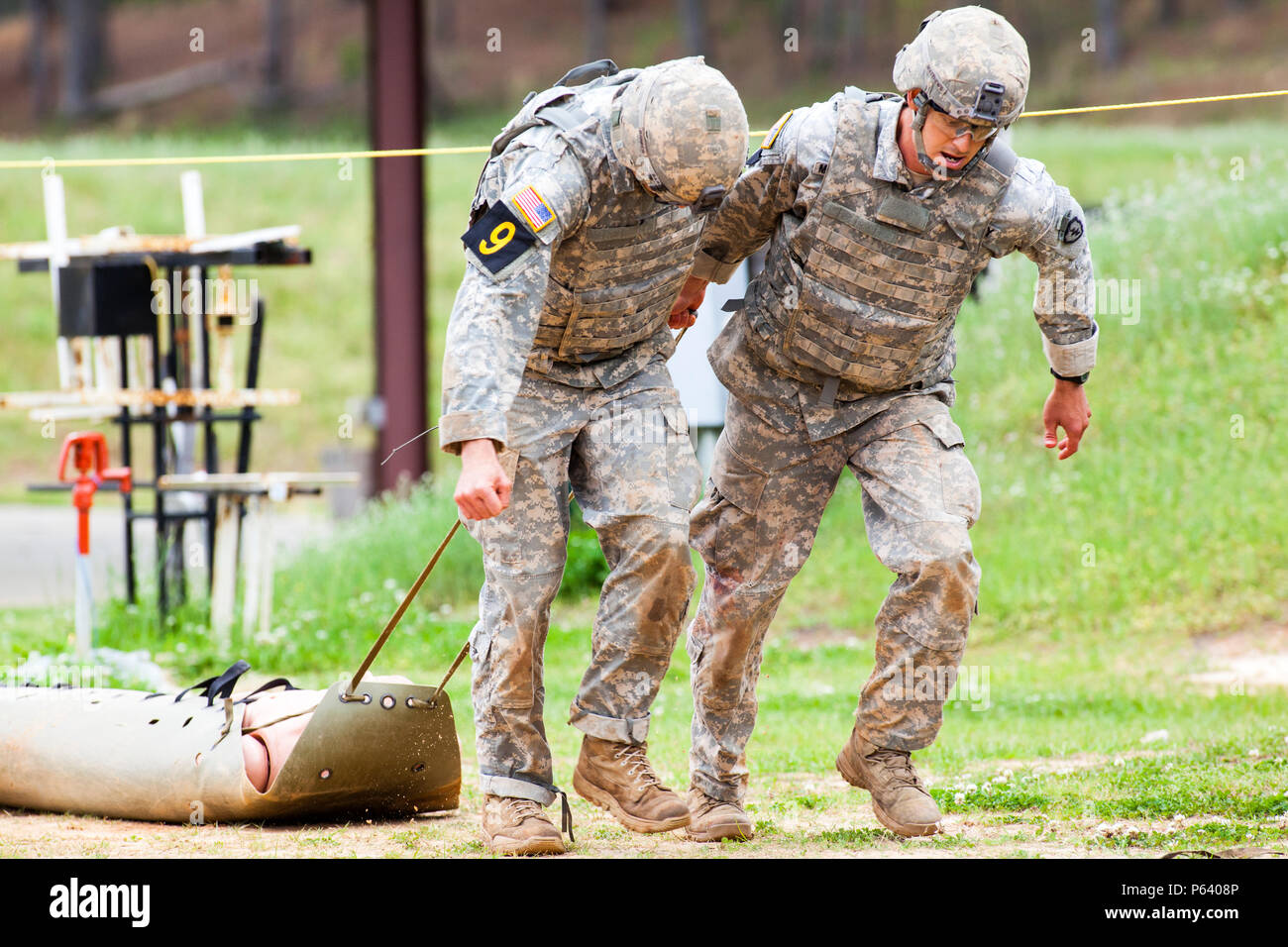 U.S. Army Ranger Capt. Dave Matthews and 1st Lt. Colton Barber, from ...