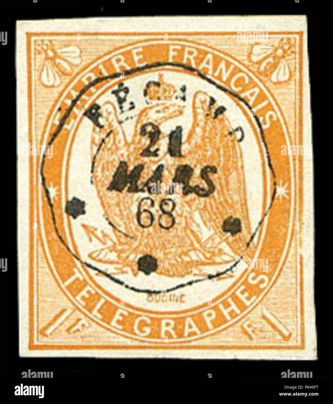 Vintage stamp of telegraph hi-res stock photography and images - Alamy